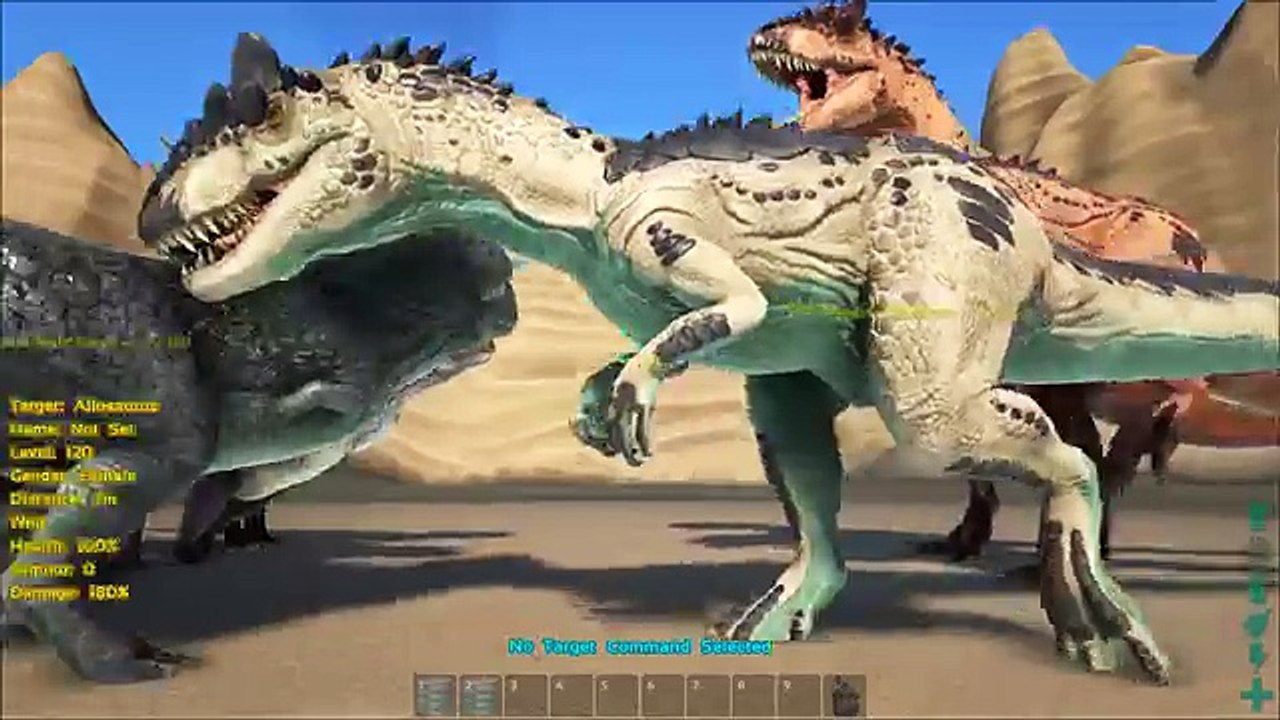 ARK | ALLO vs CARNO Allosaurus VS Carnotaurus Dino Battle Gameplay ...