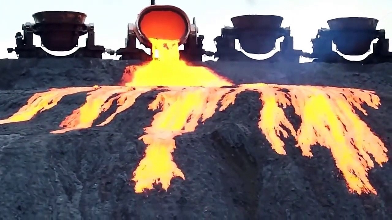 Dangerous Work With Steel Plant and Production [Slag Explosion, Kress ...