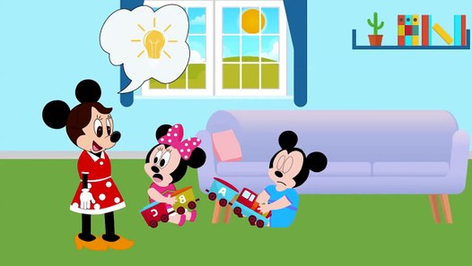 Mickey Mouse Baby Gets Stuck on Train crying by Mickey CartoonTv ...