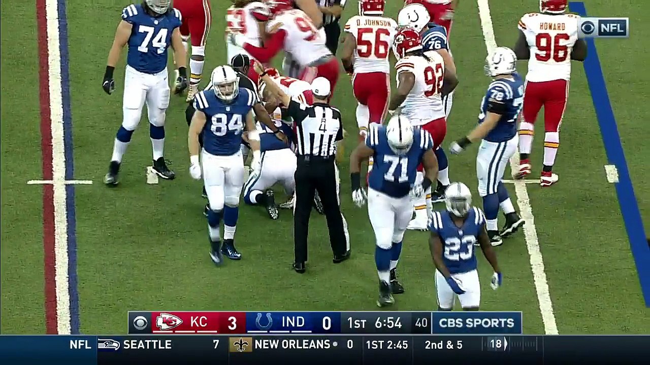 2016 - Colts botch handoff exchange, Chiefs recover fumble - video ...