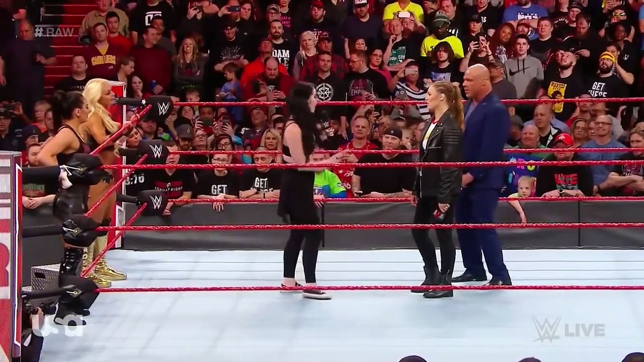 Ronda Rousey Almost Breaks Mandy Rose's Arm (FULL SEGMENT) - RAW_ March ...