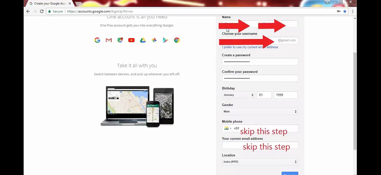 How to create Unlimited Gmail Account without Verification Code - video ...