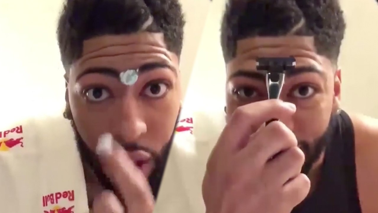 Anthony Davis SHOCKS Internet By Shaving Iconic Unibrow! - video ...