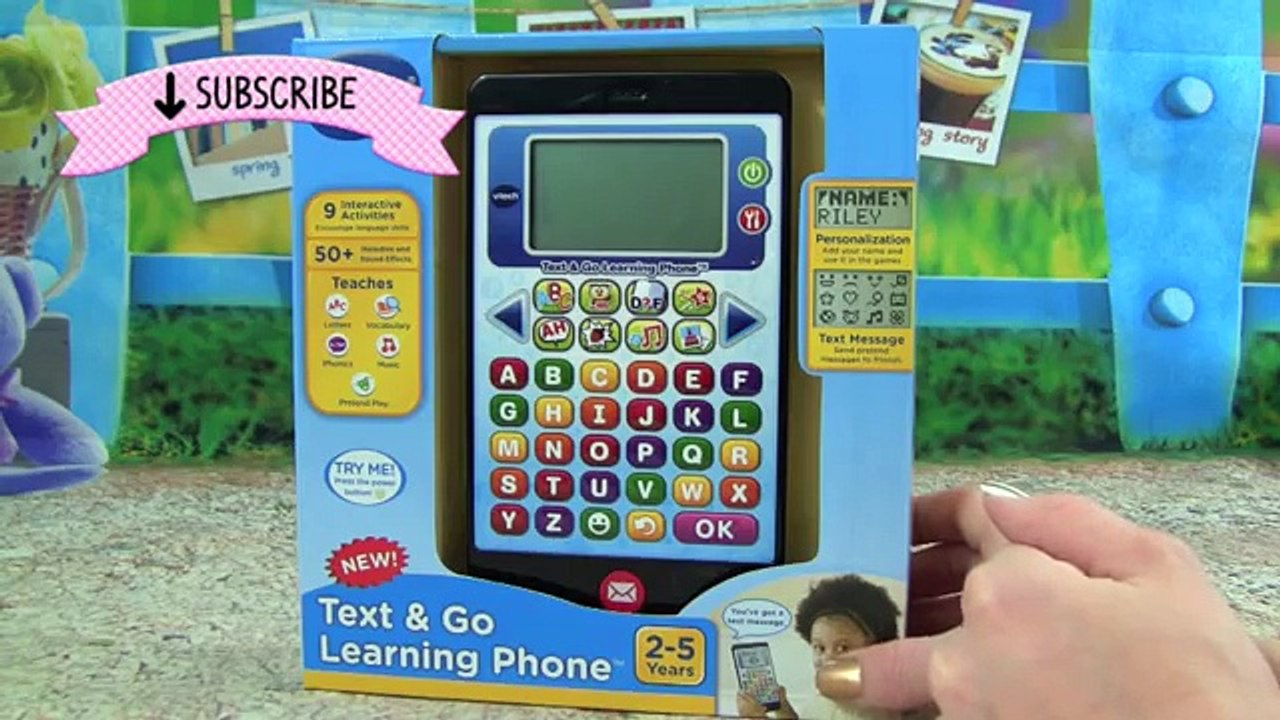 VTech Text & Go Learning Phone! Learn ABC With FUN ABC TOY! Video Toy ...