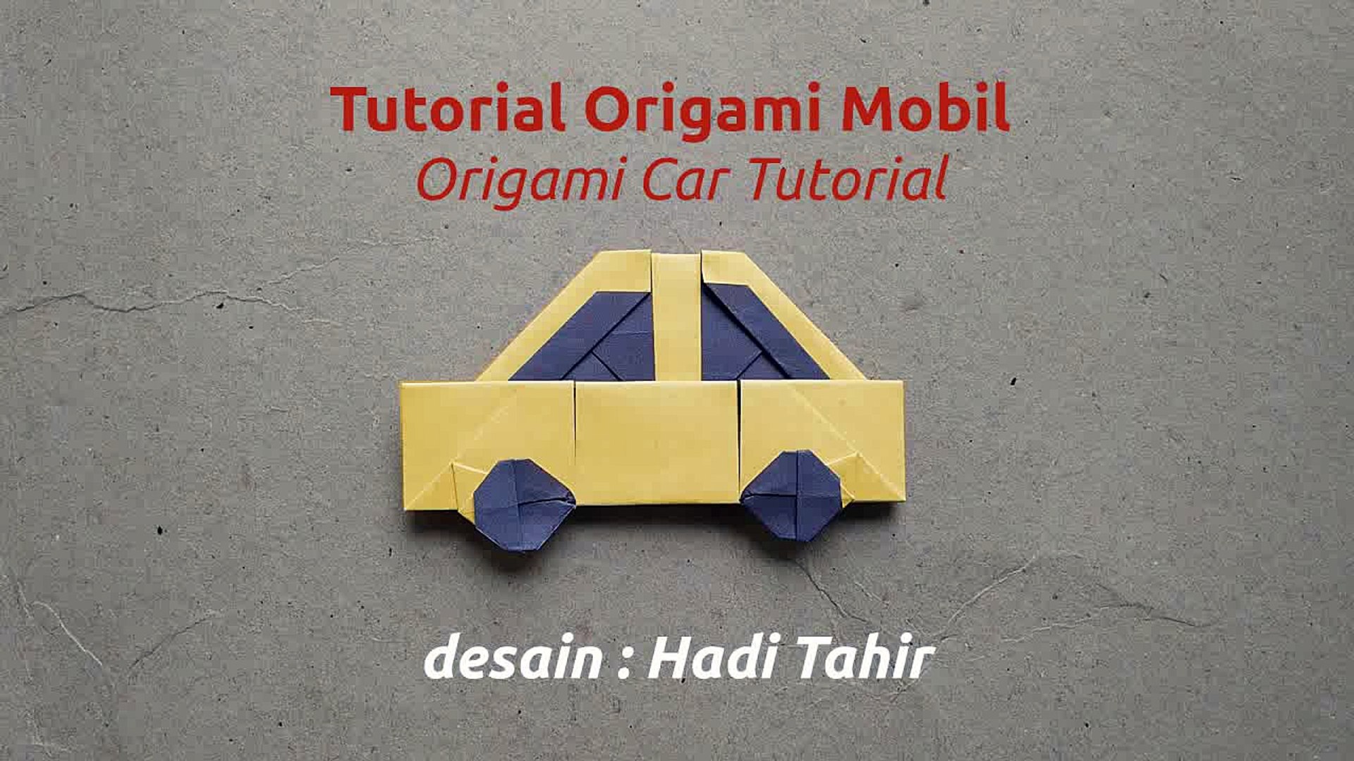 How To Make Origami Car
