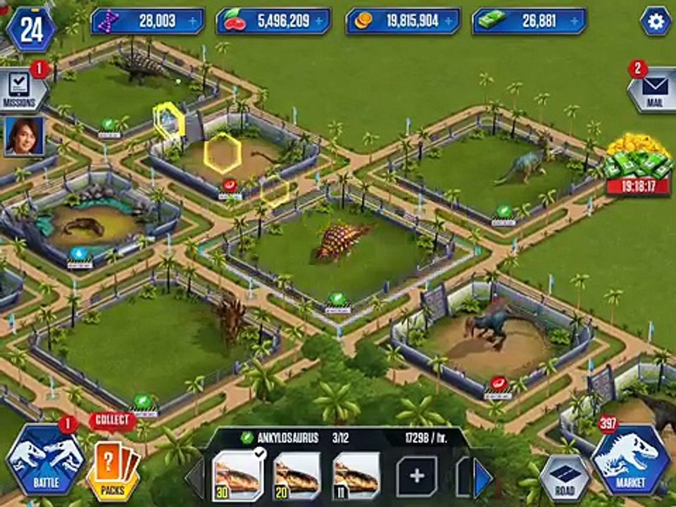 Jurassic World The Game - Ankylosaurus - Level 40 - video Dailymotion