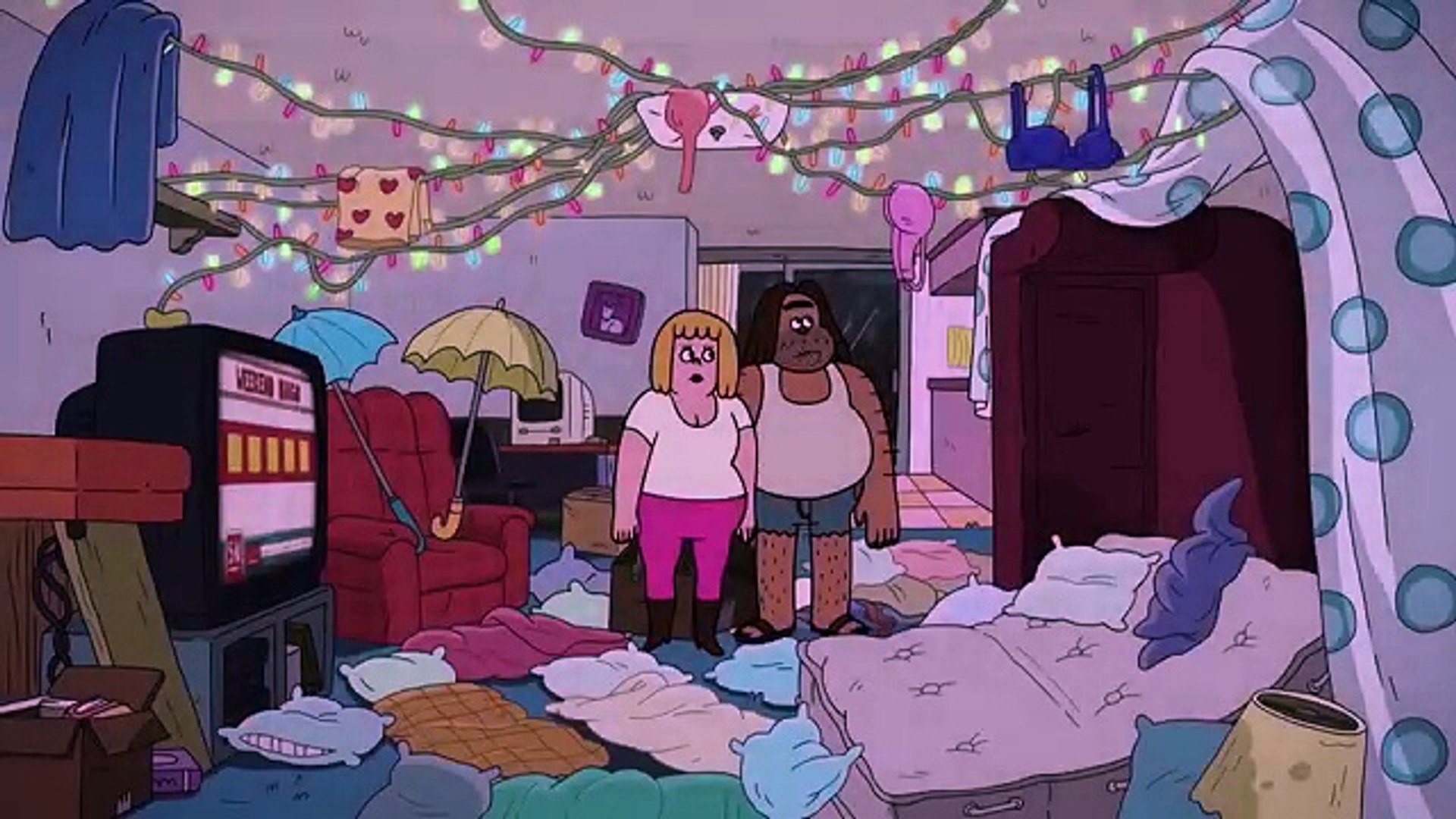 Sleepover Cartoon