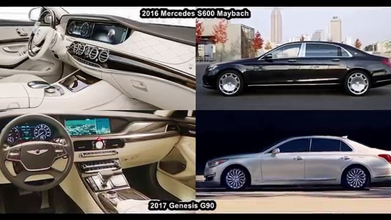 2017 Genesis G90 Vs 2016 Mercedes S600 Maybach (S-Class) - interior Exterior and Drive - video ...