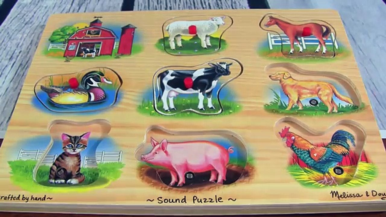 Learn Farm Animals and Their Sounds In English Melissa & Doug Sound ...