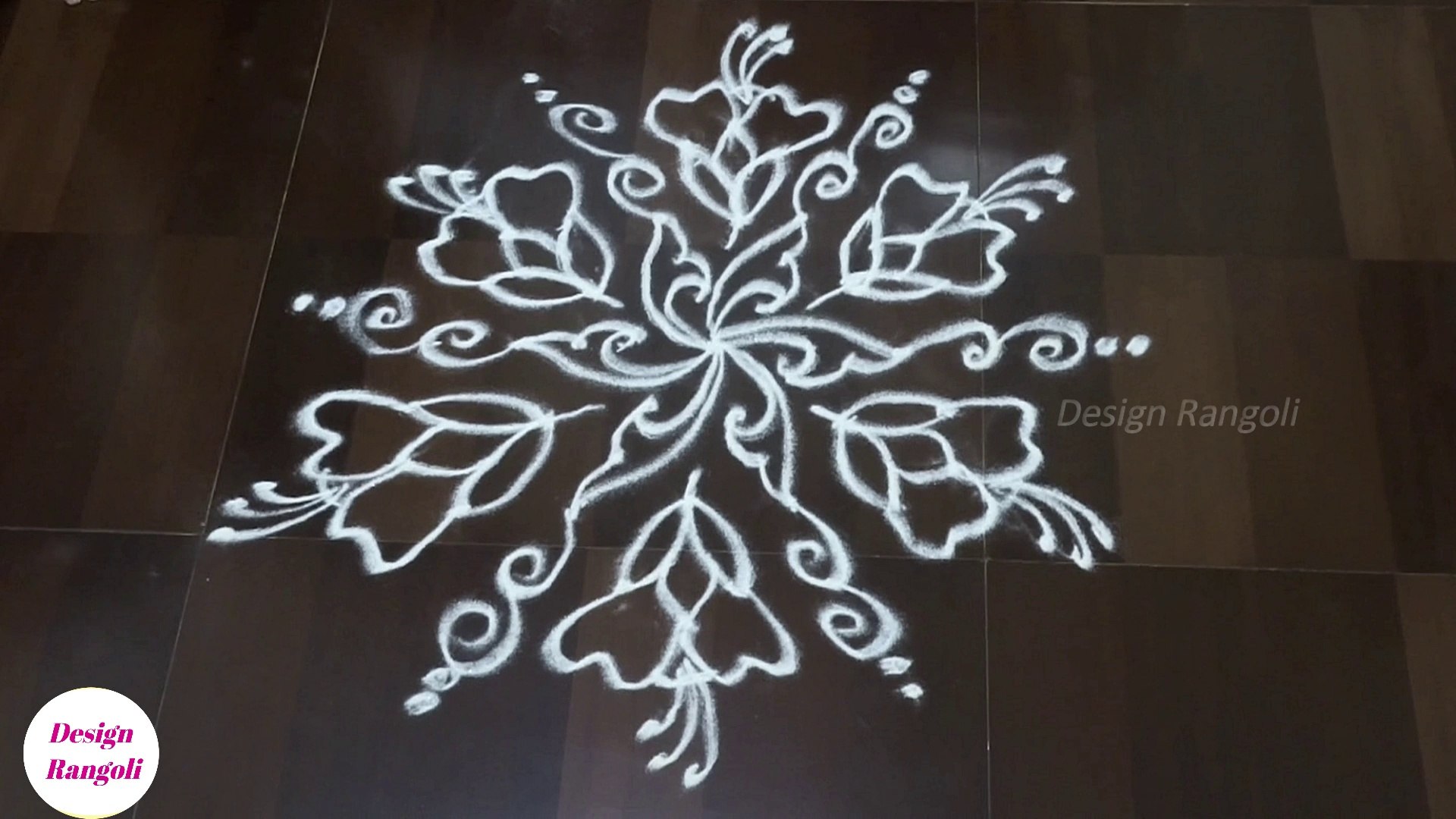Flower Rangoli Hibiscus Flower Rangoli