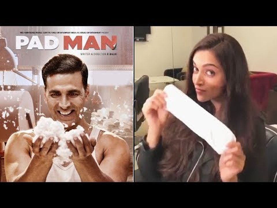 Deepika Padukone Poses With Sanitary Pad In PadMan Challenge - video ...