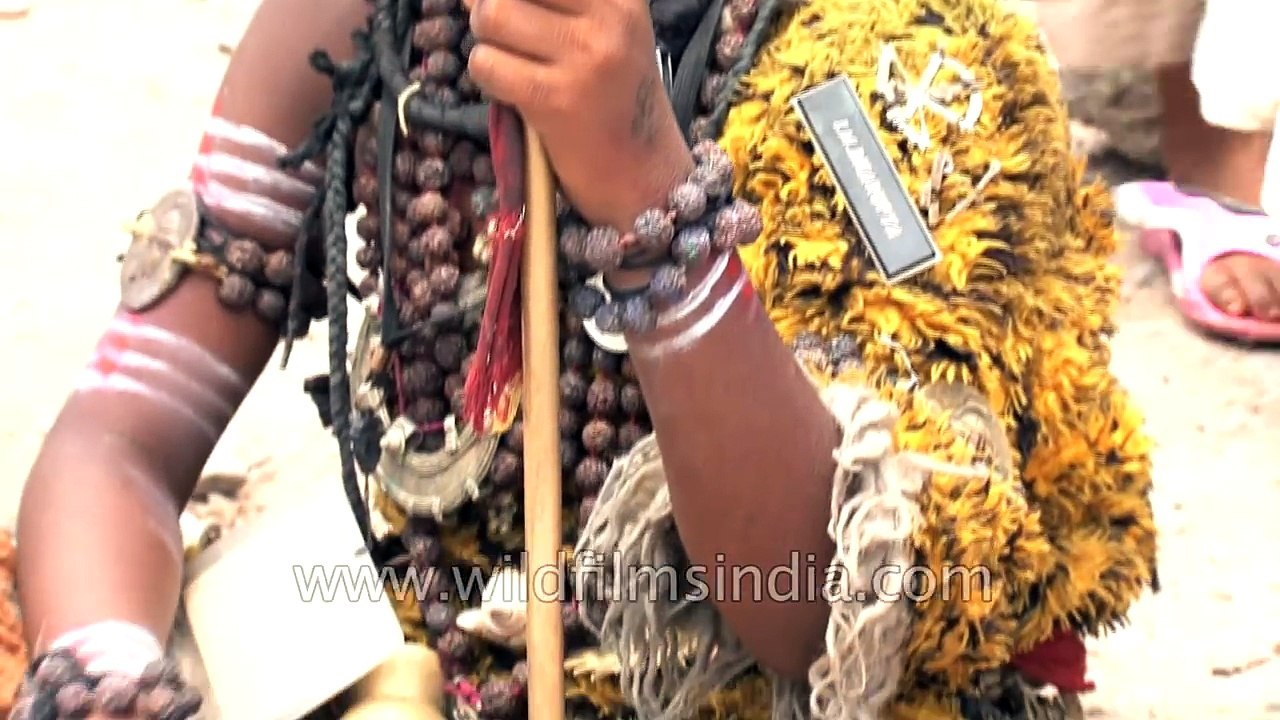 Little Boy as Hindu God Shiva with Dreadlocks and Matted Hair - video ...