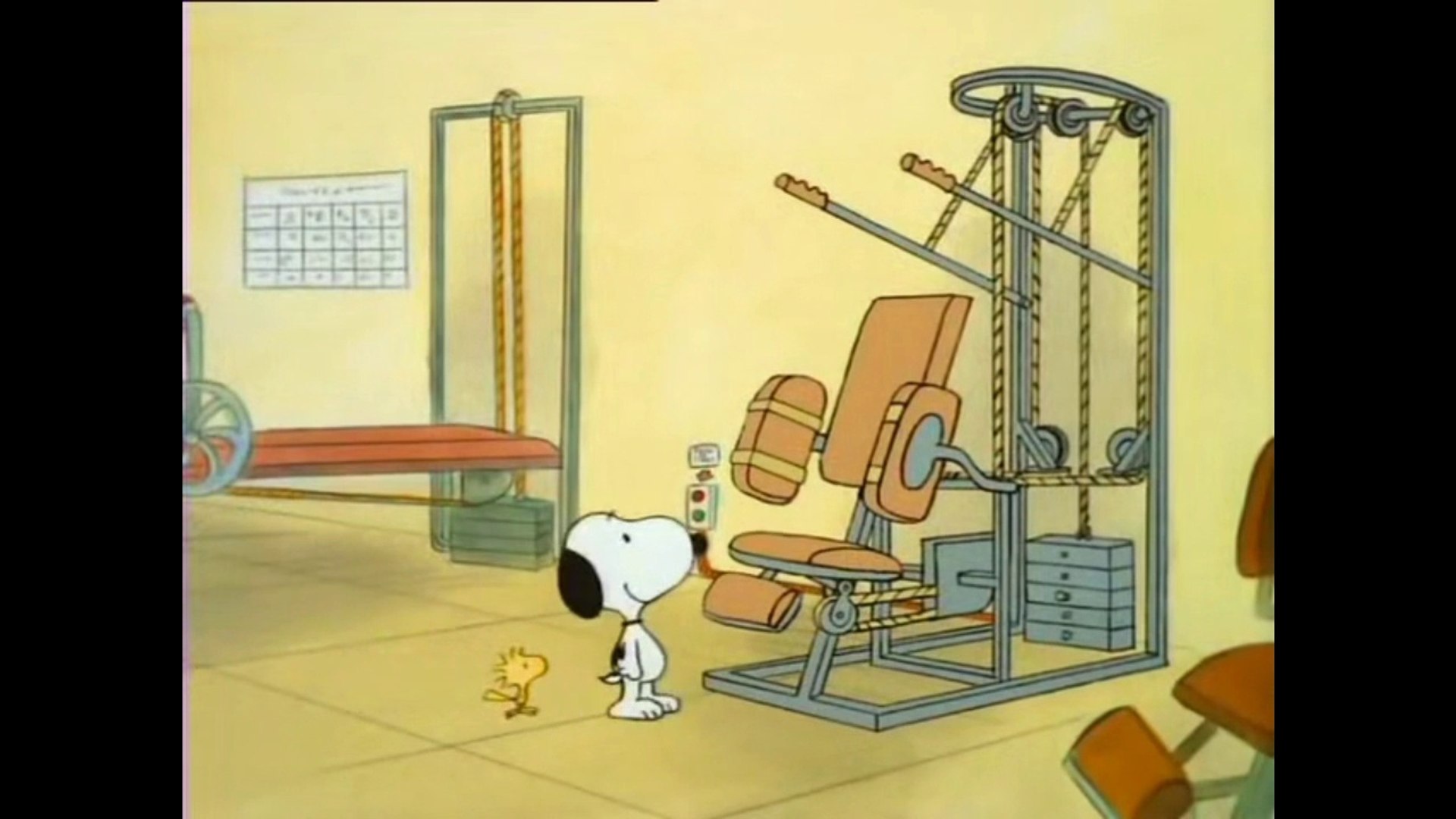 Snoopy Exercising