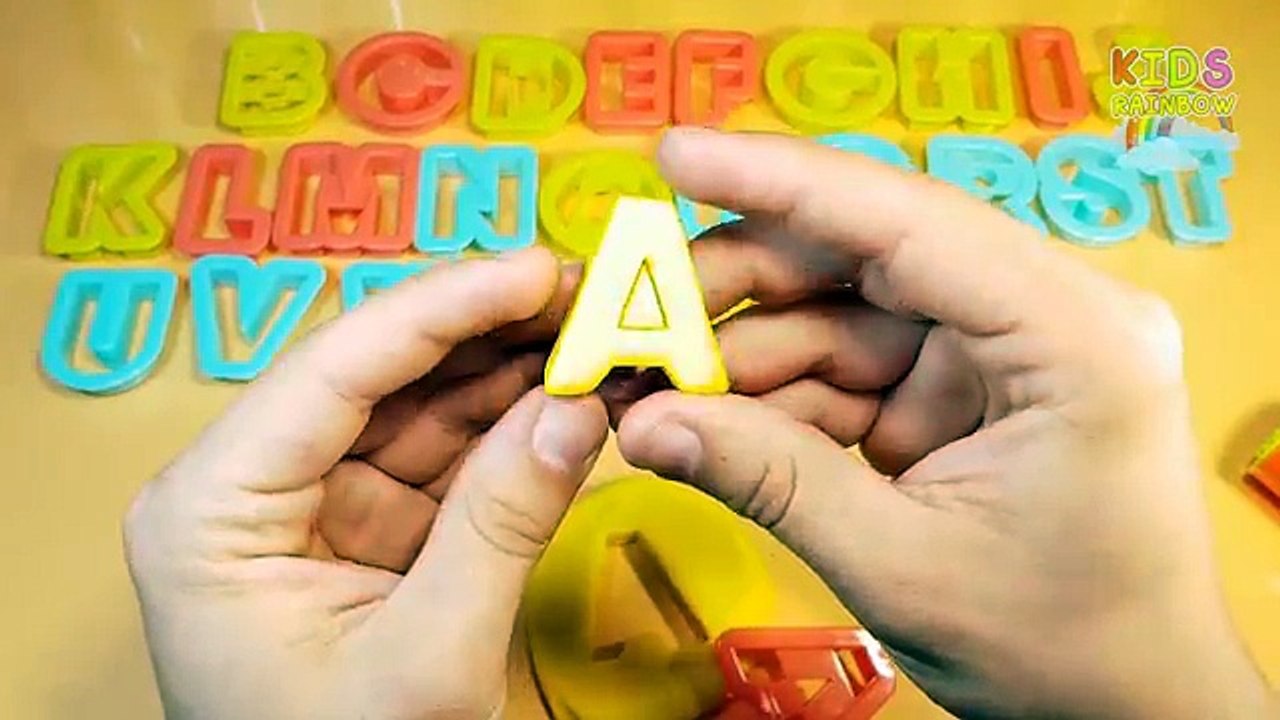 ABCD Clay Doh ABC Play A B C D Claydoh Alphabet Color Fun Playdoh Dough ...