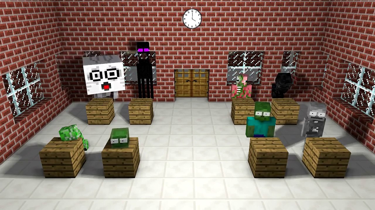 Monster School : EYES OF HORROR GAME CHALLENGE - Minecraft Animation ...