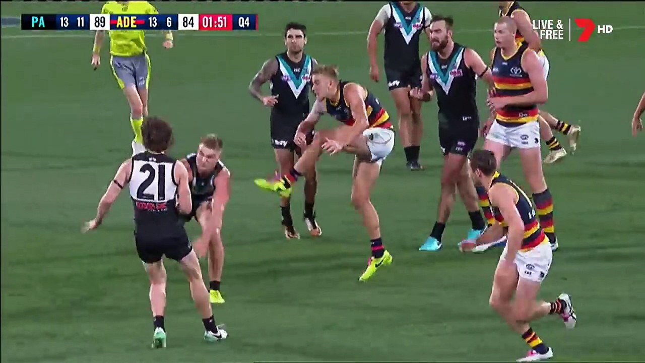 LAST 2 MINS - Round 8 Adelaide Crows Vs Port Adelaide Power 2018 ...