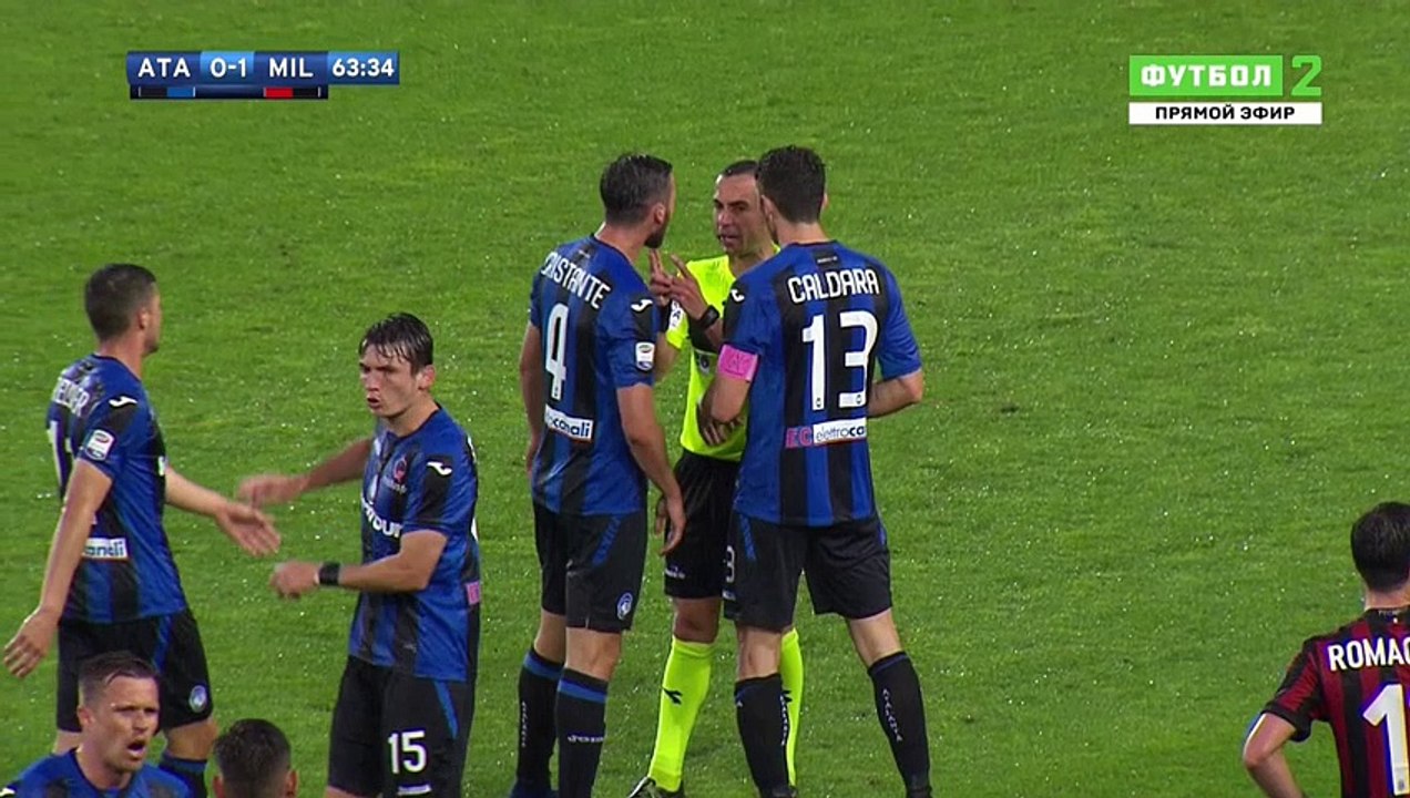 Rafael Toloi RED CARD HD - Atalanta 0-1 AC Milan 13.05.2018 - video ...