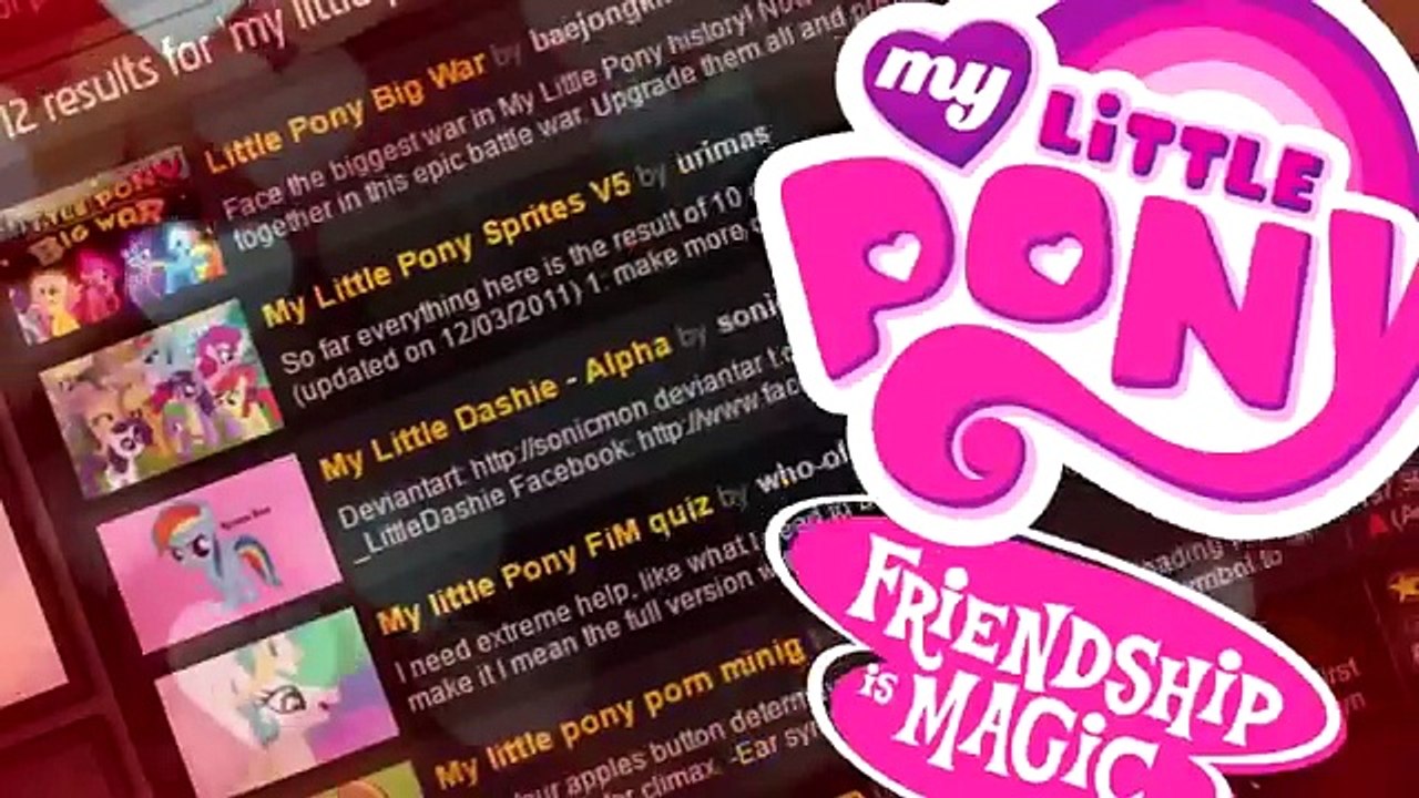 My Little Pony FLASH GAMES! - video Dailymotion