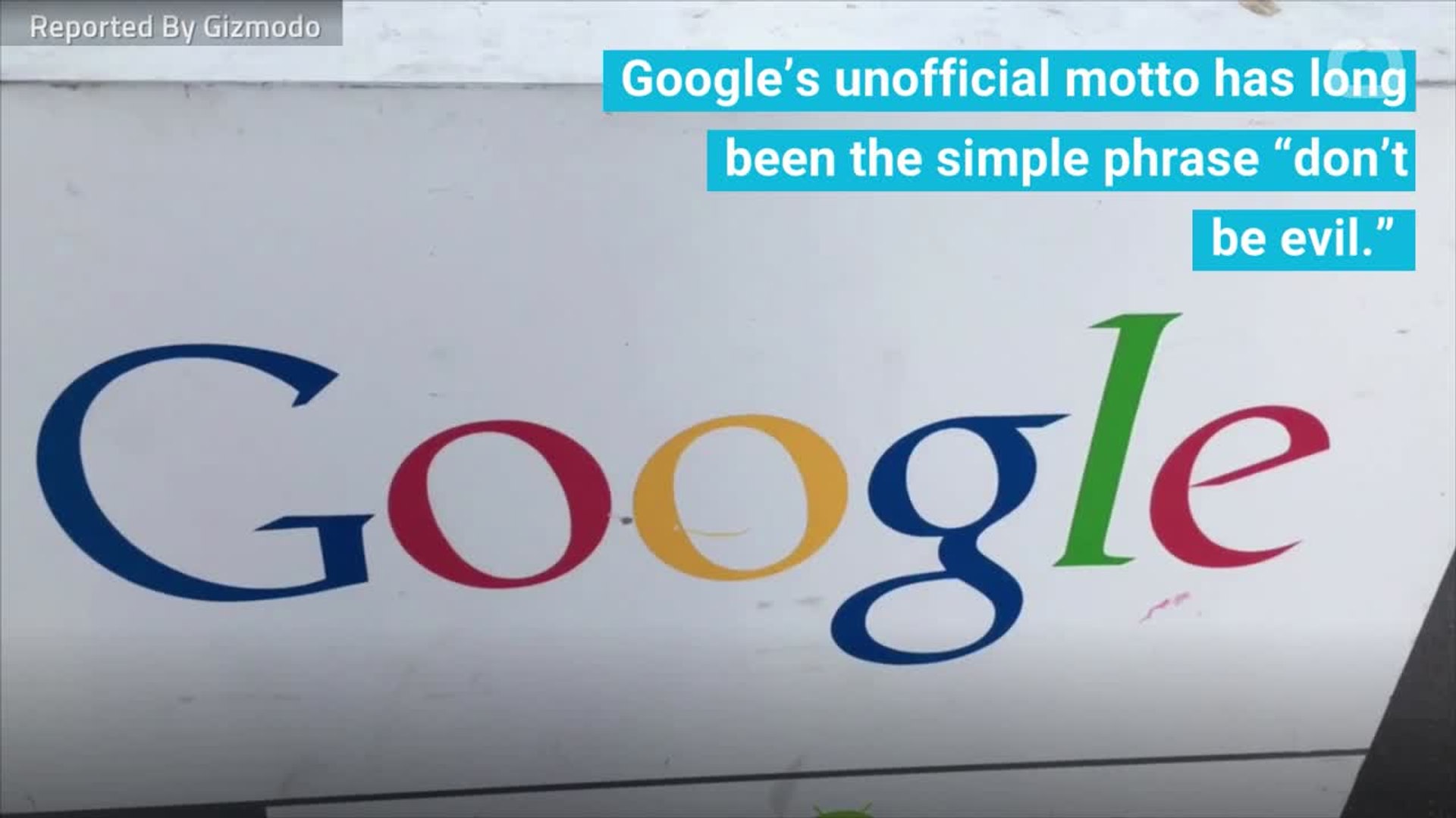 Google Evil Motto
