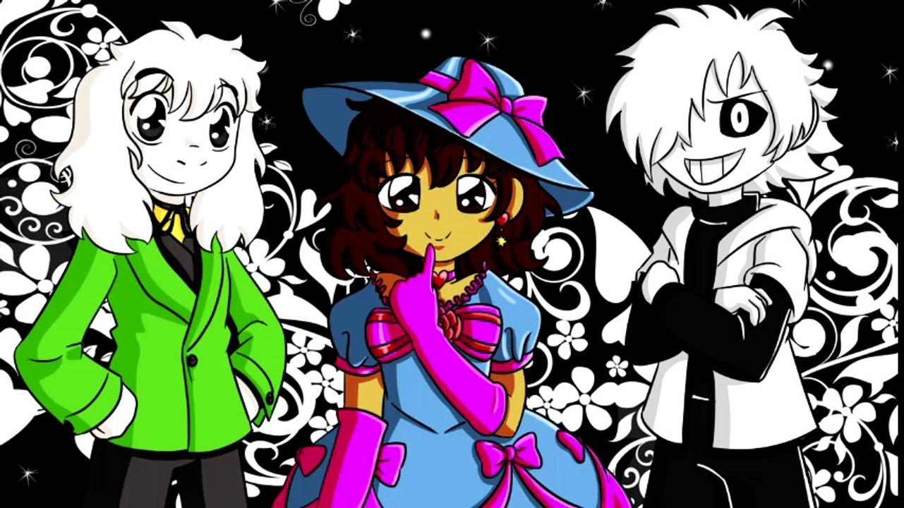 Speed Paint - La quinceañera Frisk (Freska) con sus chambelanes Asriel ...