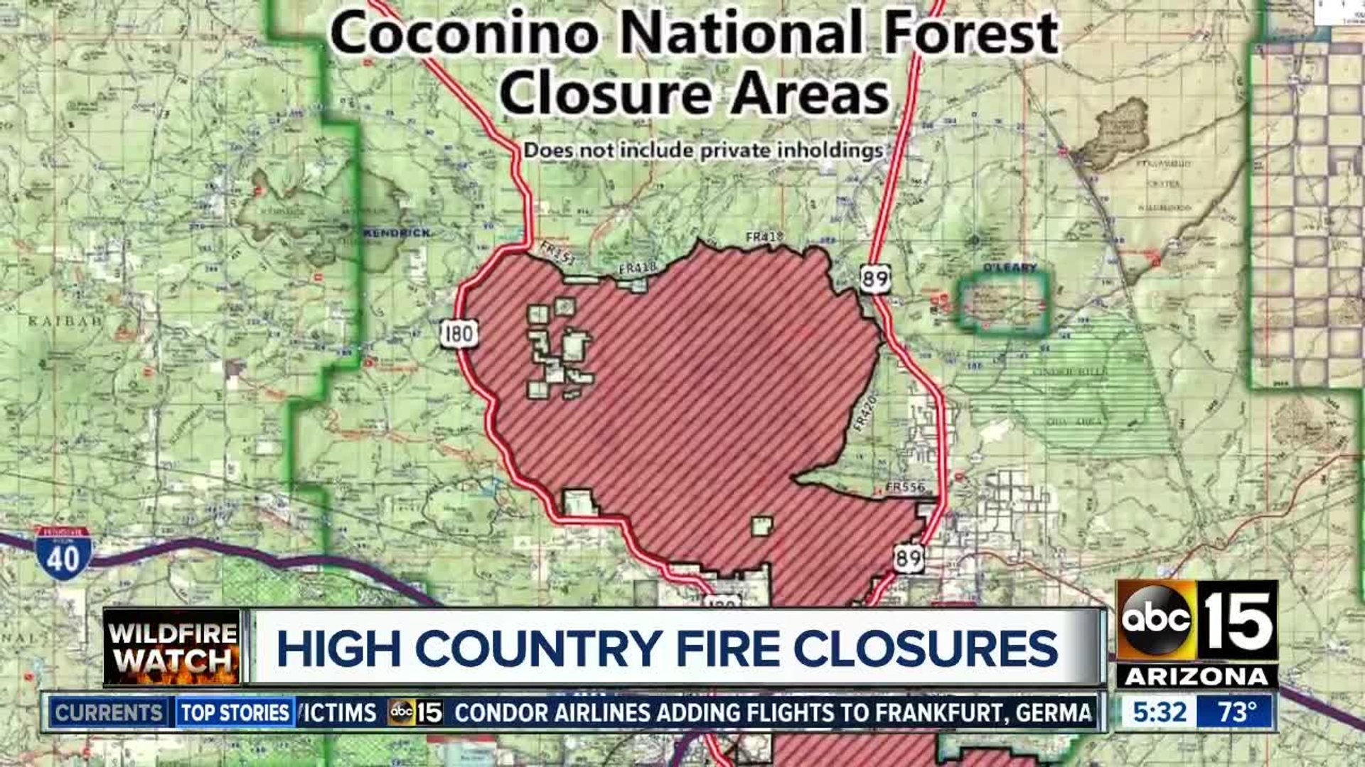 Coconino National Forest Fire