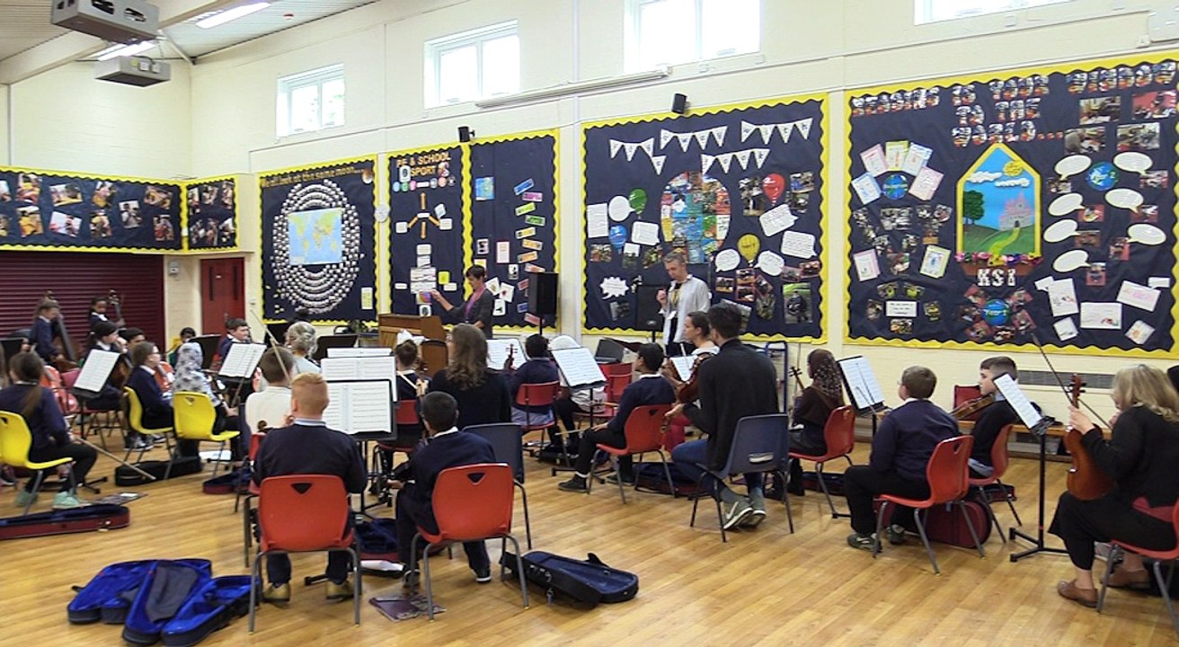 Primary school pupils prepare for the concert of a lifetime at the Sage ...