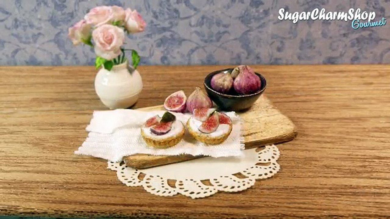 How To Mini Figs & Fig Tart Tutorial // DIY Miniature Food ...