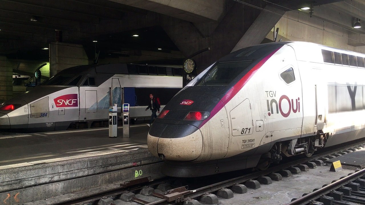TGV 24000 ( TGV Atlantique ) et TGV 2N2 ( RGV 2N ou EuroDuplex ) - LGV Atlantique - Paris ...