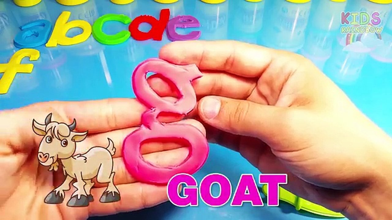 Alphabet Play Doh Animals Letters English A-Z ABC From A to Z 26 ...