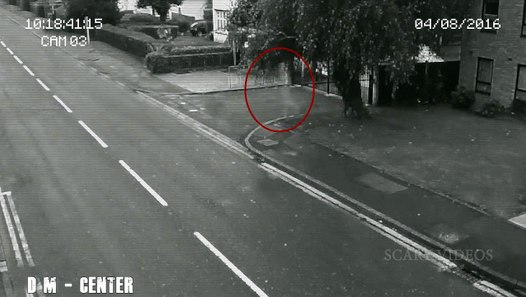 Ghost Walking On Road Caught On CCTV Camera ||Footage Scary Video ...