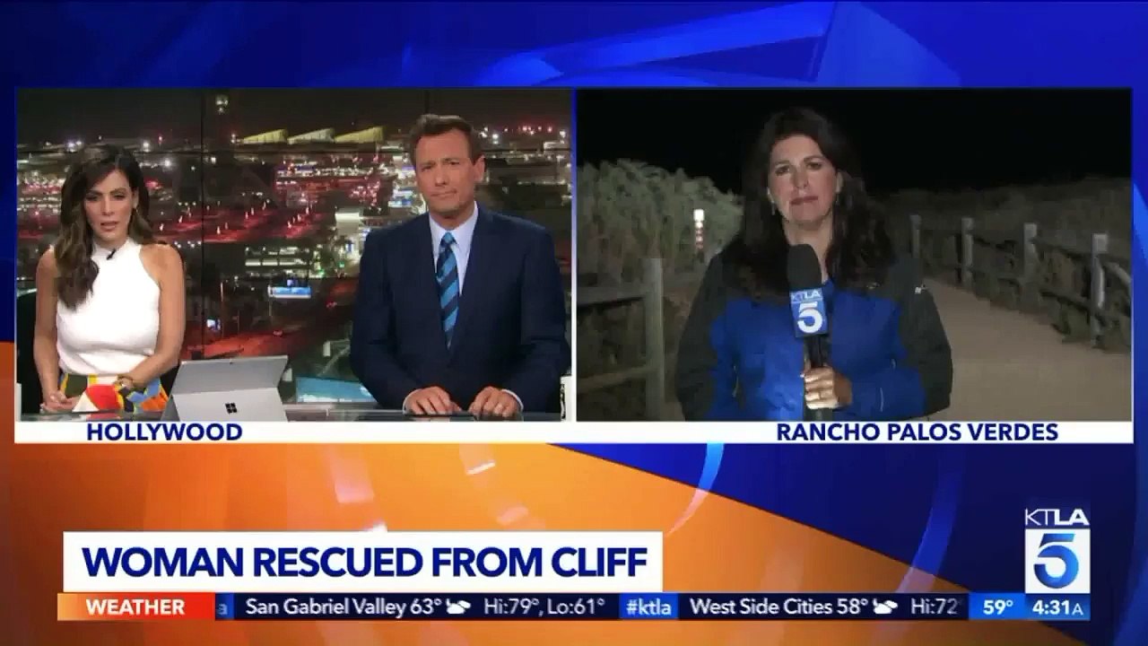 Woman Rescued After Falling 150 Feet Off Cliff in California - video ...