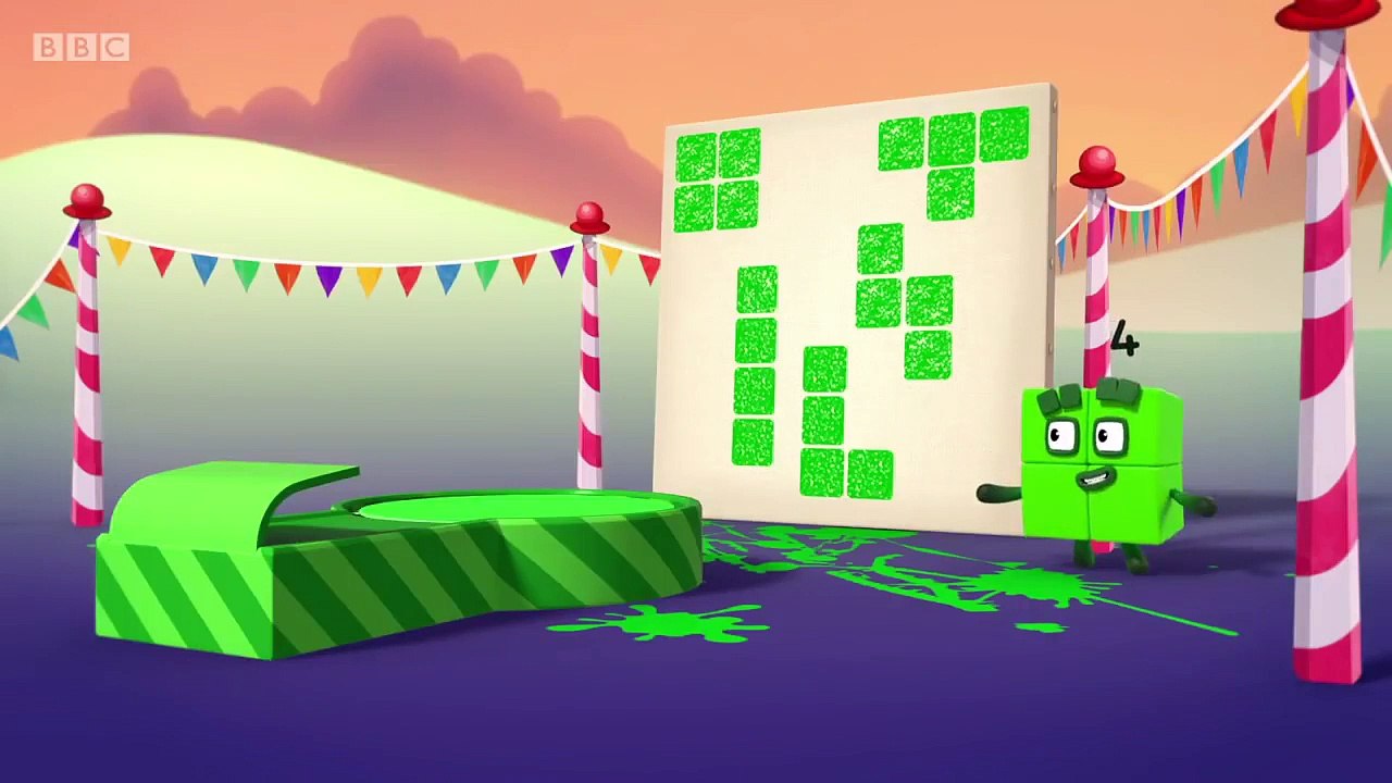 Numberblocks Stampolines (S01E11) 2017 learn the number Preschool ...