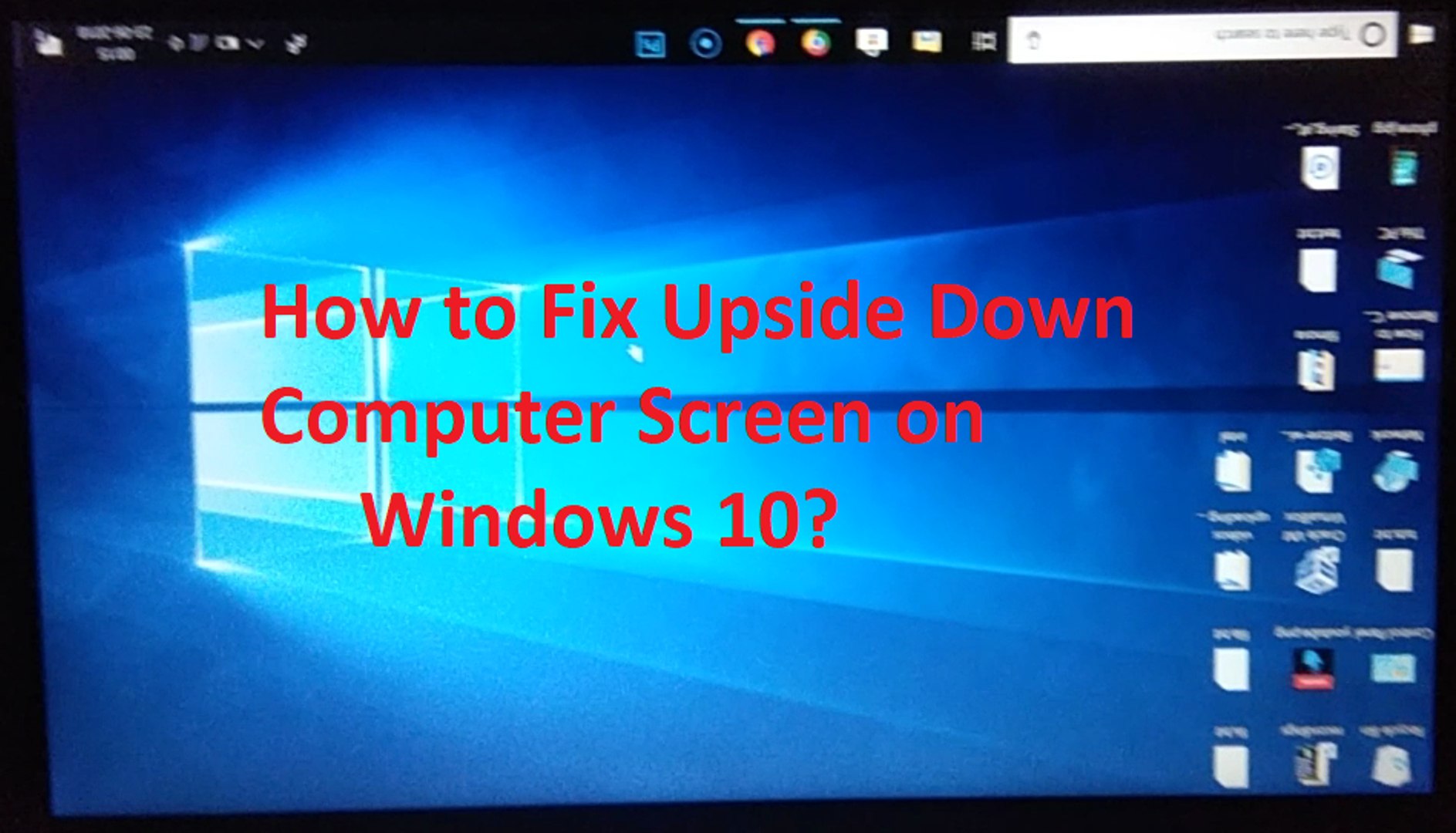 Picture Upside Down On Computer