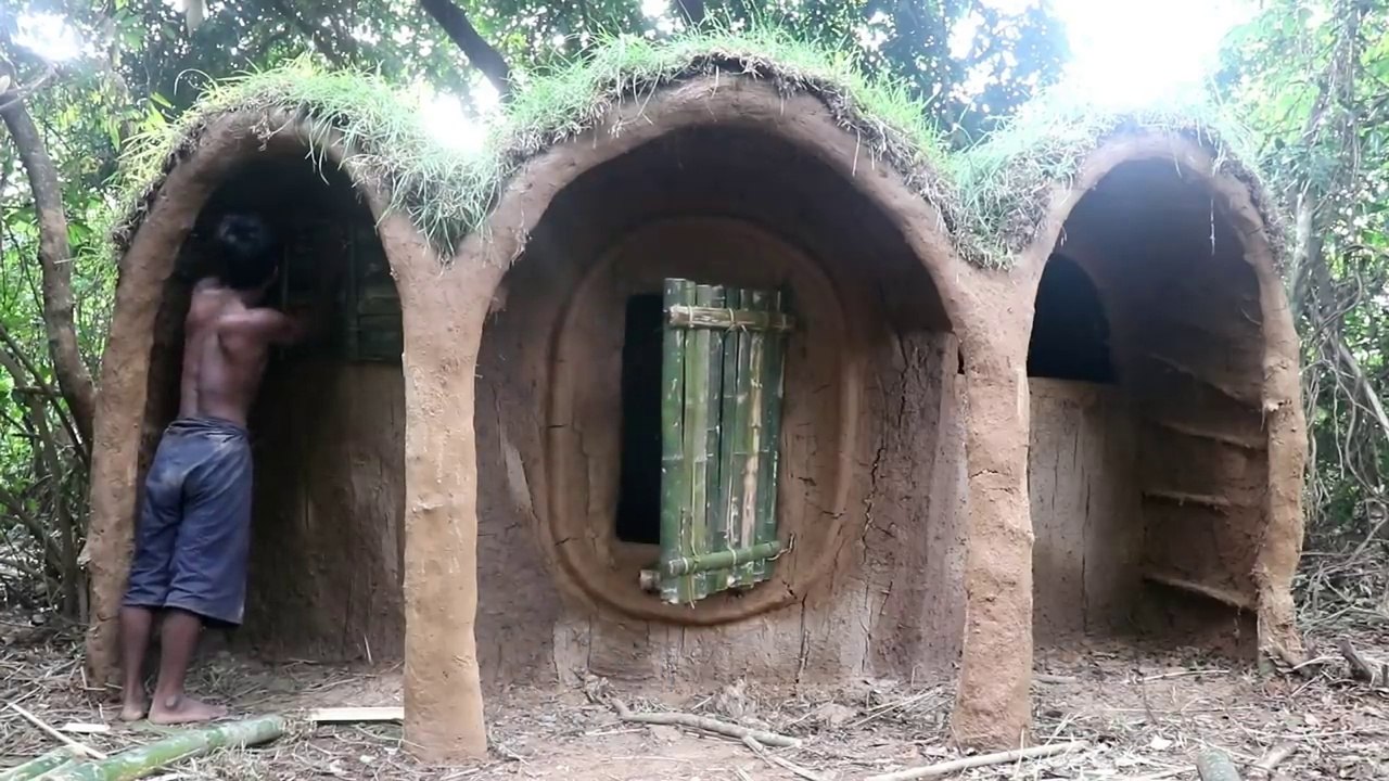 Primitive Technology - Build An Underground House ( Look Like Hobbit ...