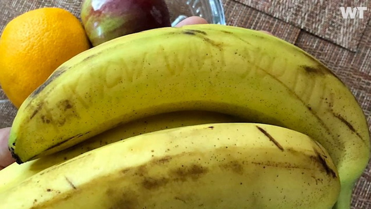 Are Scary Banana Messages The New Food Trend? - video Dailymotion