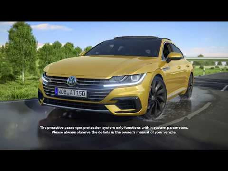 The assistance systems of the Volkswagen Arteon - Proactive occupant ...