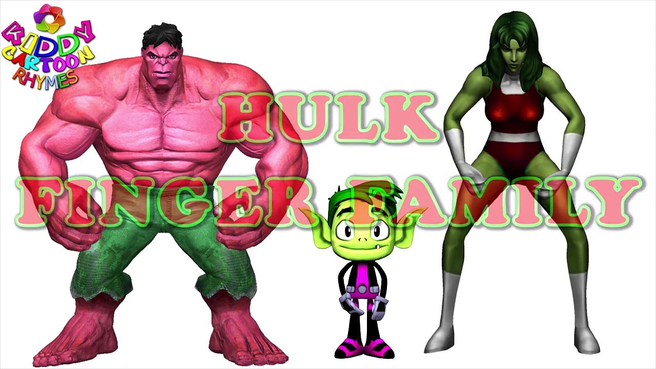 Hulk Finger Family - Incredible Hulk Family Songs for Kids - video ...