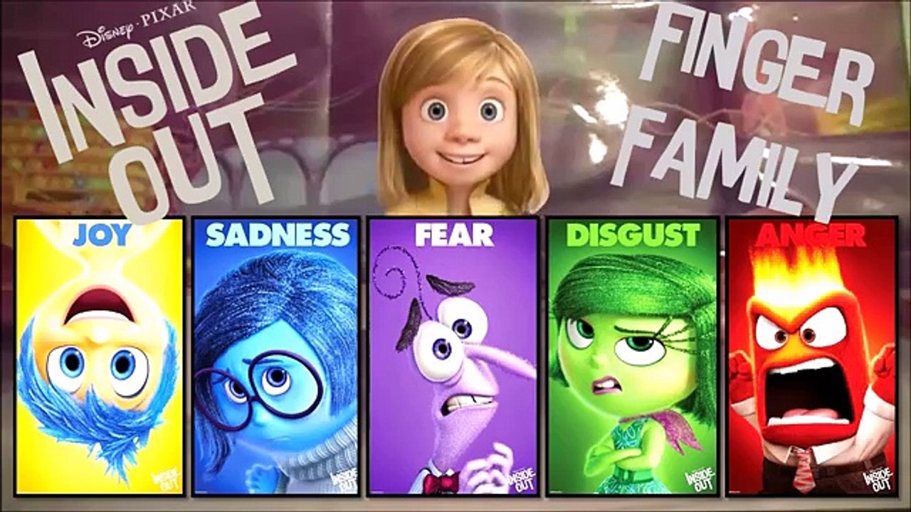 Disney Pizar Inside Out Finger Family Nursery Rhyme Song | With AbCdE ...