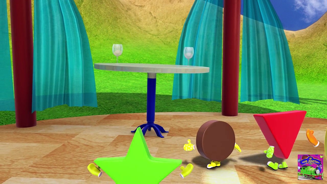 Five Little Shapes | Crayons Nursery Rhymes | Kids Songs | Baby Rhymes ...