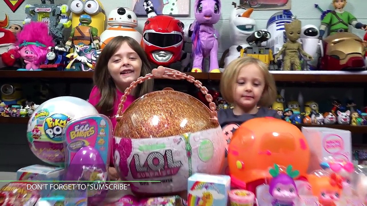 HUGE LOL Surprise Pikmi Pops Toys Opening Surprise Eggs Blind Bags Toys ...