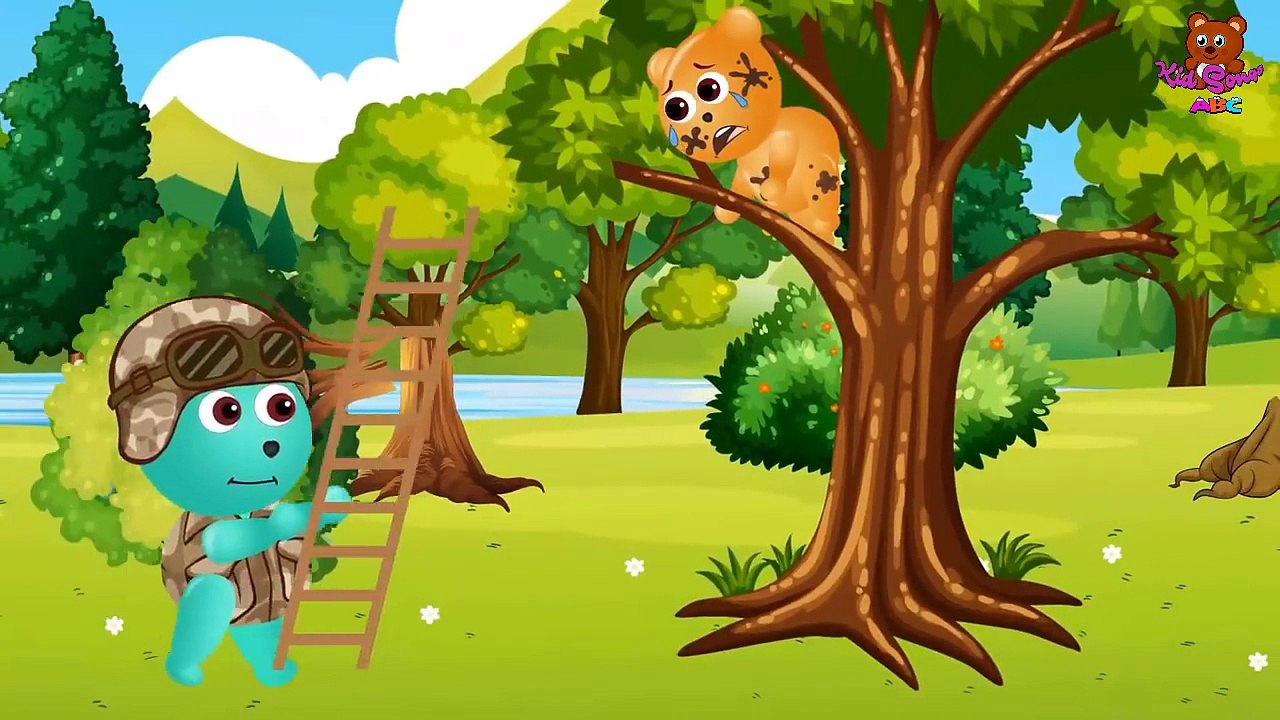 Mega Gummy Bear Playing Pyramid Stacking Game - Finger Family Rhyme ...