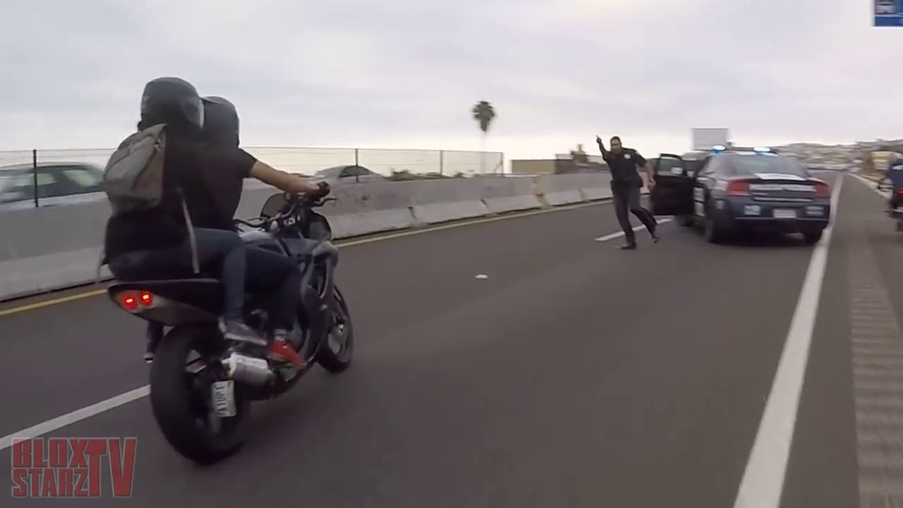 Police VS Motorcycle BUSTED By ANGRY COP Bike CAUGHT Running From The ...