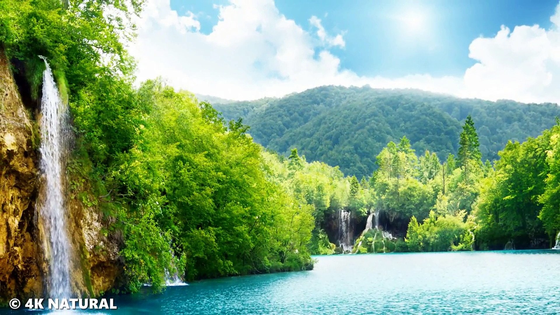 Relaxing Waterfalls And Beautiful