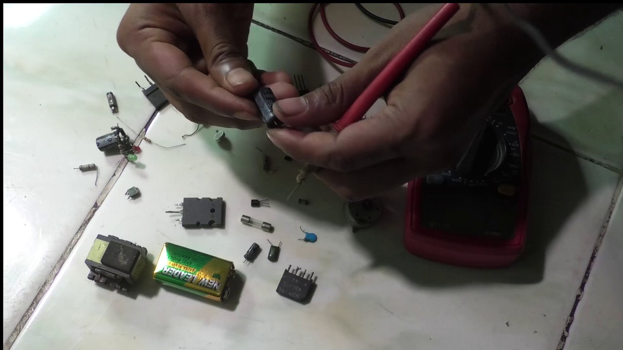 How To Test Electronic Componets | capacitor resistor mosfet transistor ...