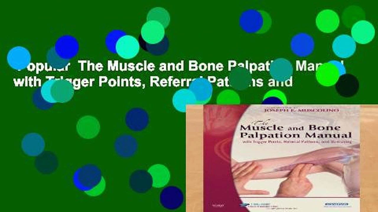Popular The Muscle and Bone Palpation Manual with Trigger Points ...