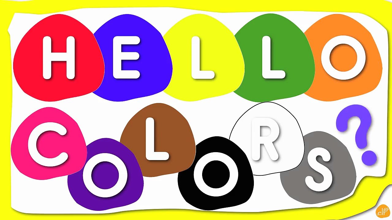 Learn Colors Preschool Chant Colors Song for Preschool by ELF Learning ...