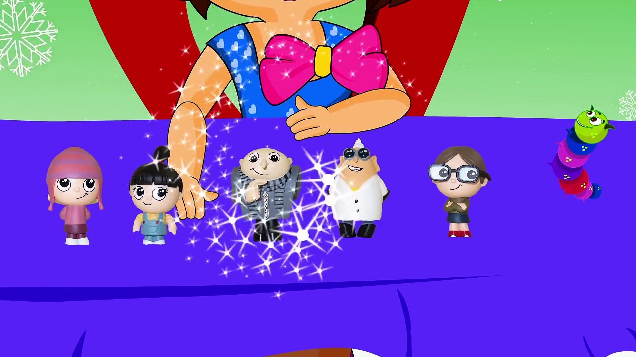 Minion Finger Family Song Gru song, Margo, Edith and Agnes Toys ...