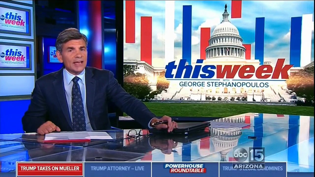This Week With George Stephanopoulos 8/05/18 | ACB News Sunday August ...