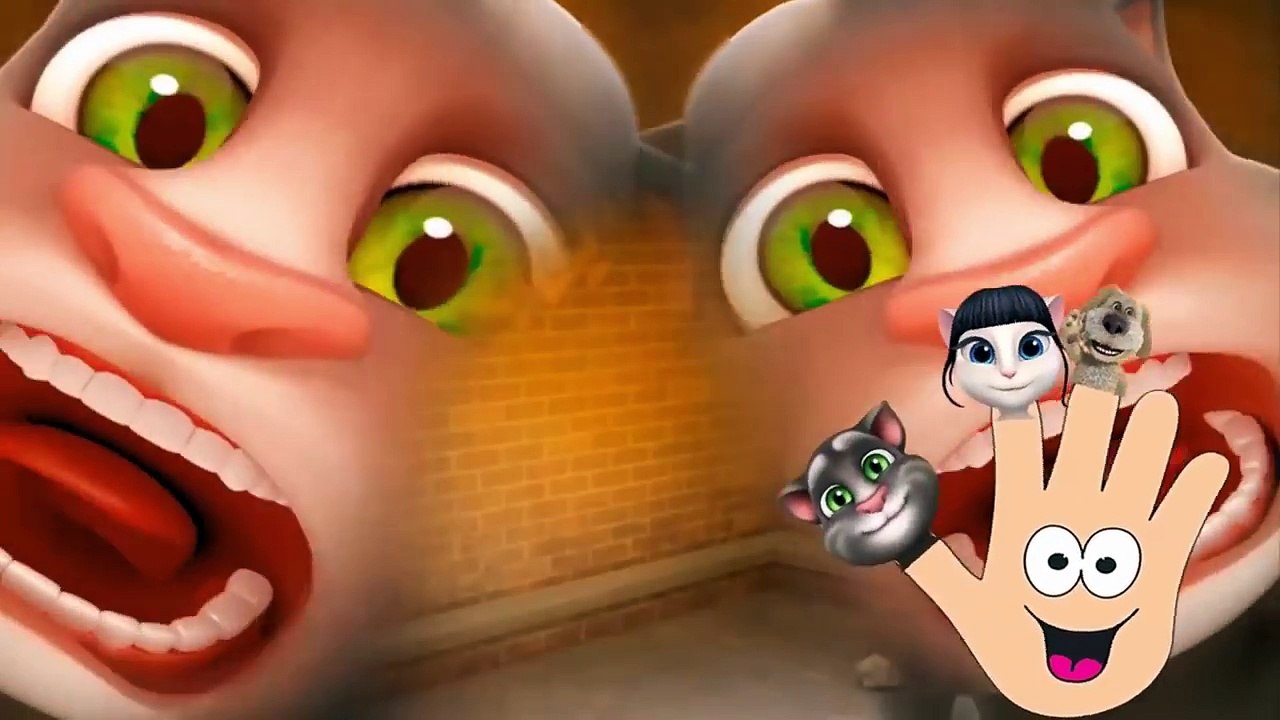 Learn Colors for Children Talking Tom Finger Family Song Nursery Rhymes ...