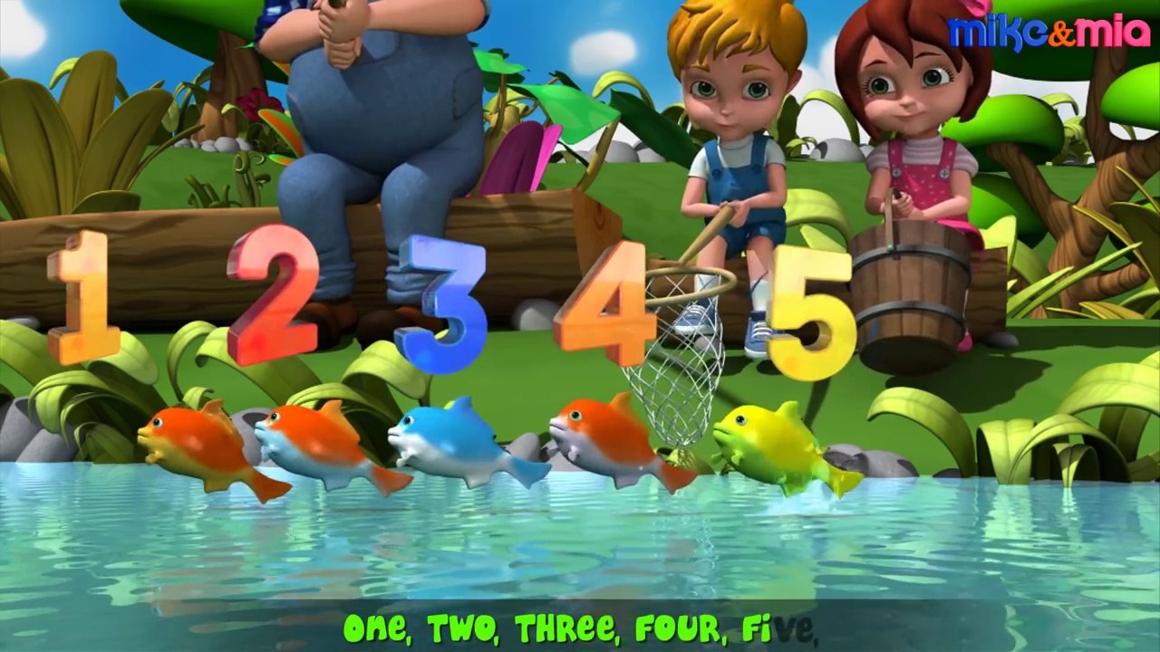 12345 Once I caught a Fish Alive English Nursery Rhymes Songs for ...